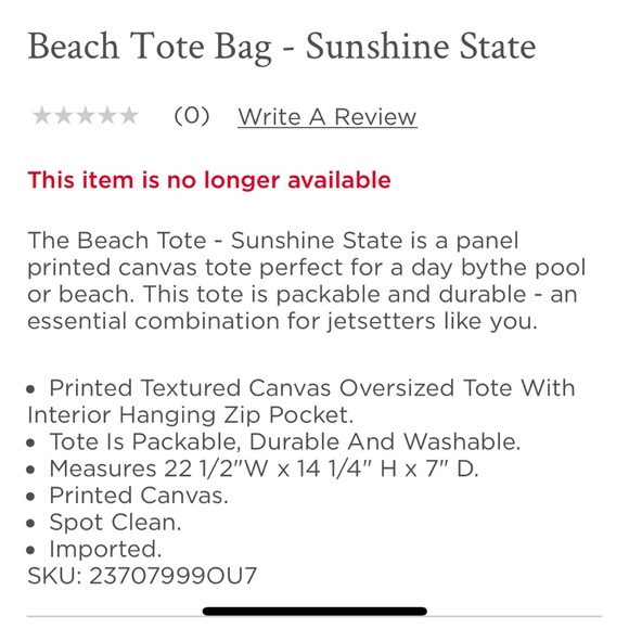 Lilly Pulitzer | Bags | Lilly Pulitzer Sunshine State Of Mind Tote ...